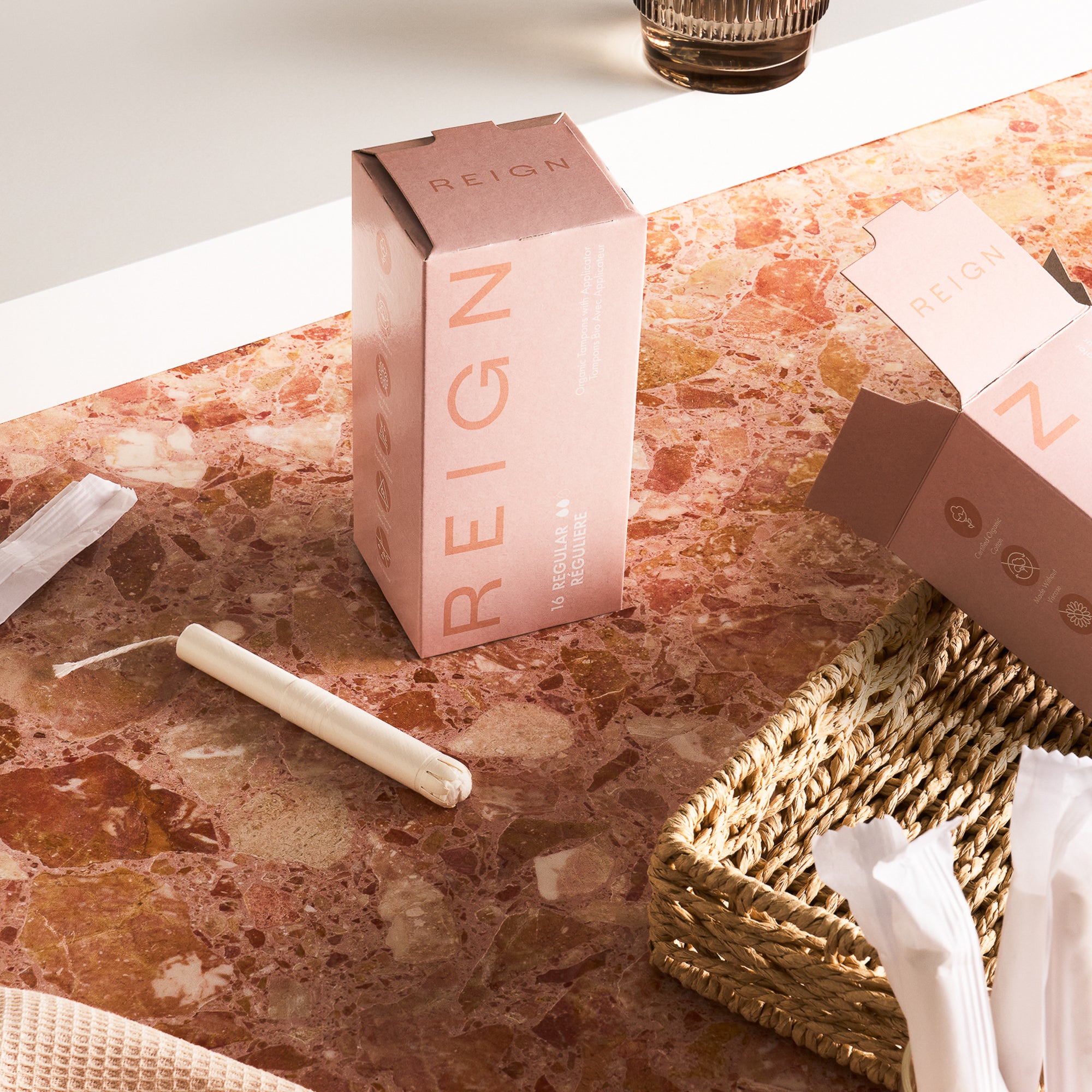 Organic Tampons with Applicator - Regular Absorbency – Reign Wellness